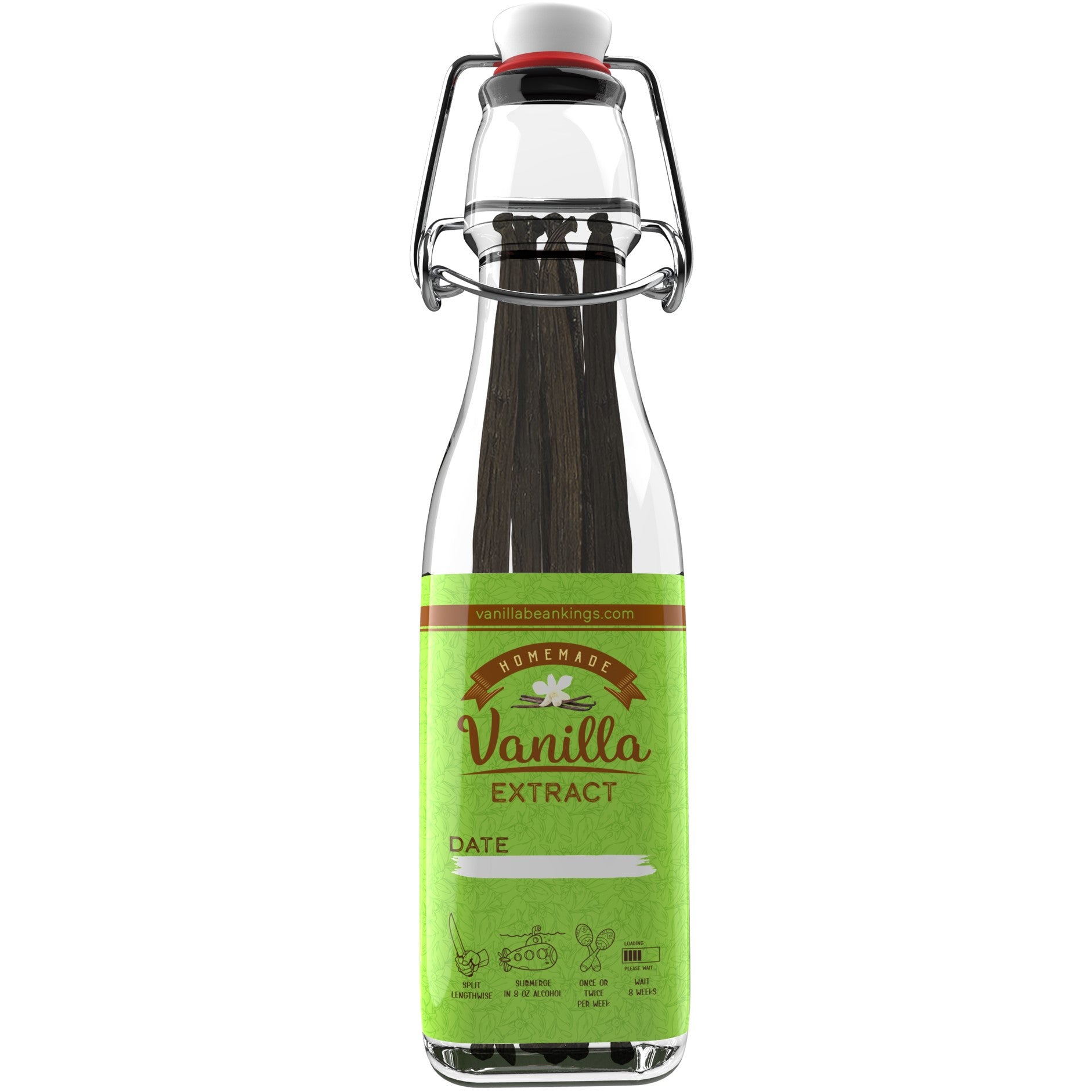 VBK Homemade Vanilla Extract Kit Label - 5.5" x 3" Sticker – Vanilla ...