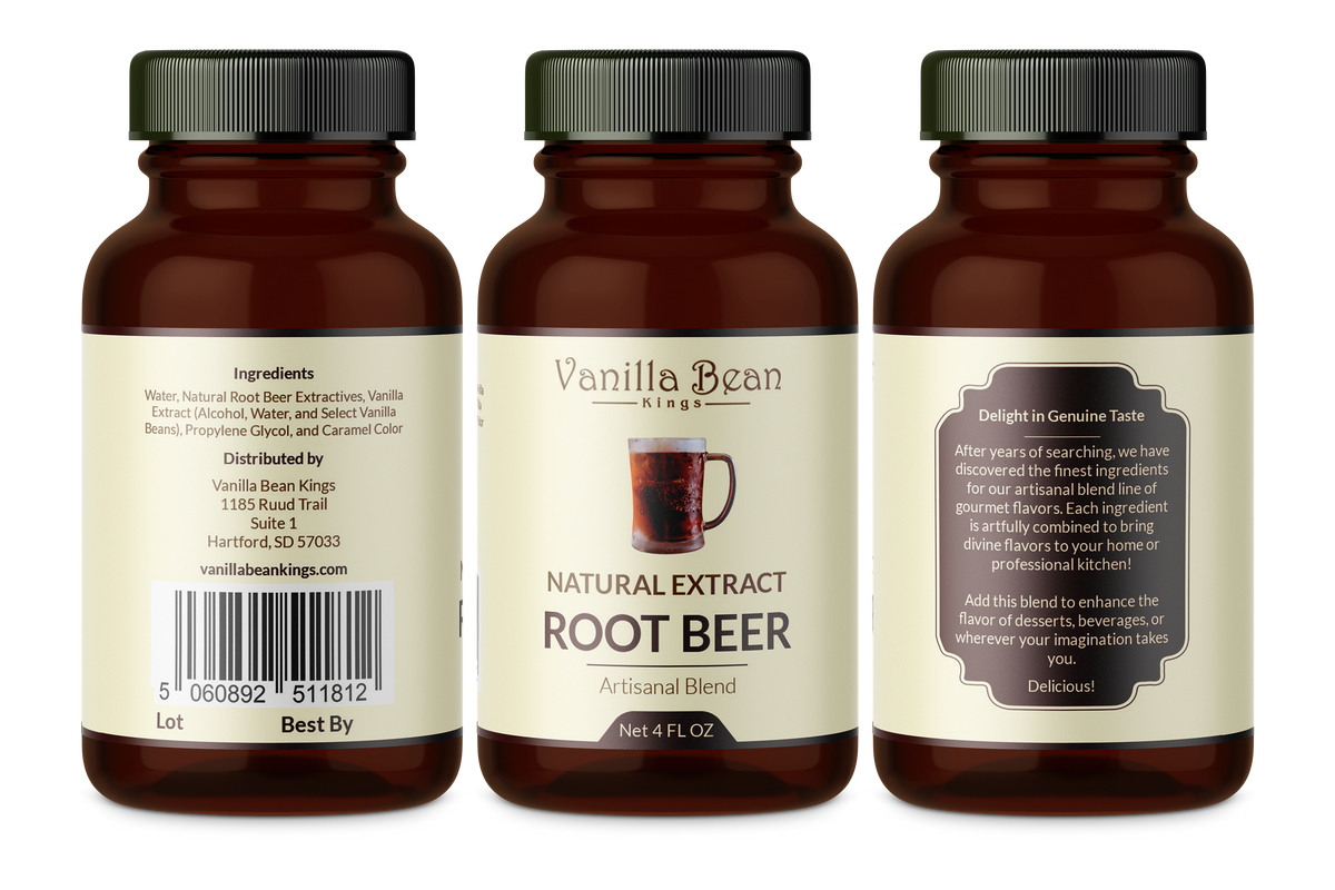 Natural Root Beer Extract - 4 fl oz – Vanilla Bean Kings