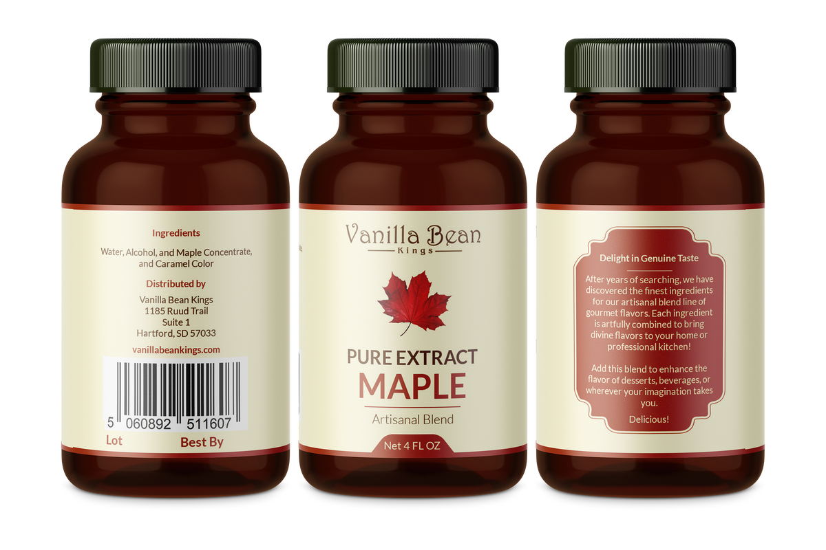 Pure Maple Extract - 4 fl oz – Vanilla Bean Kings